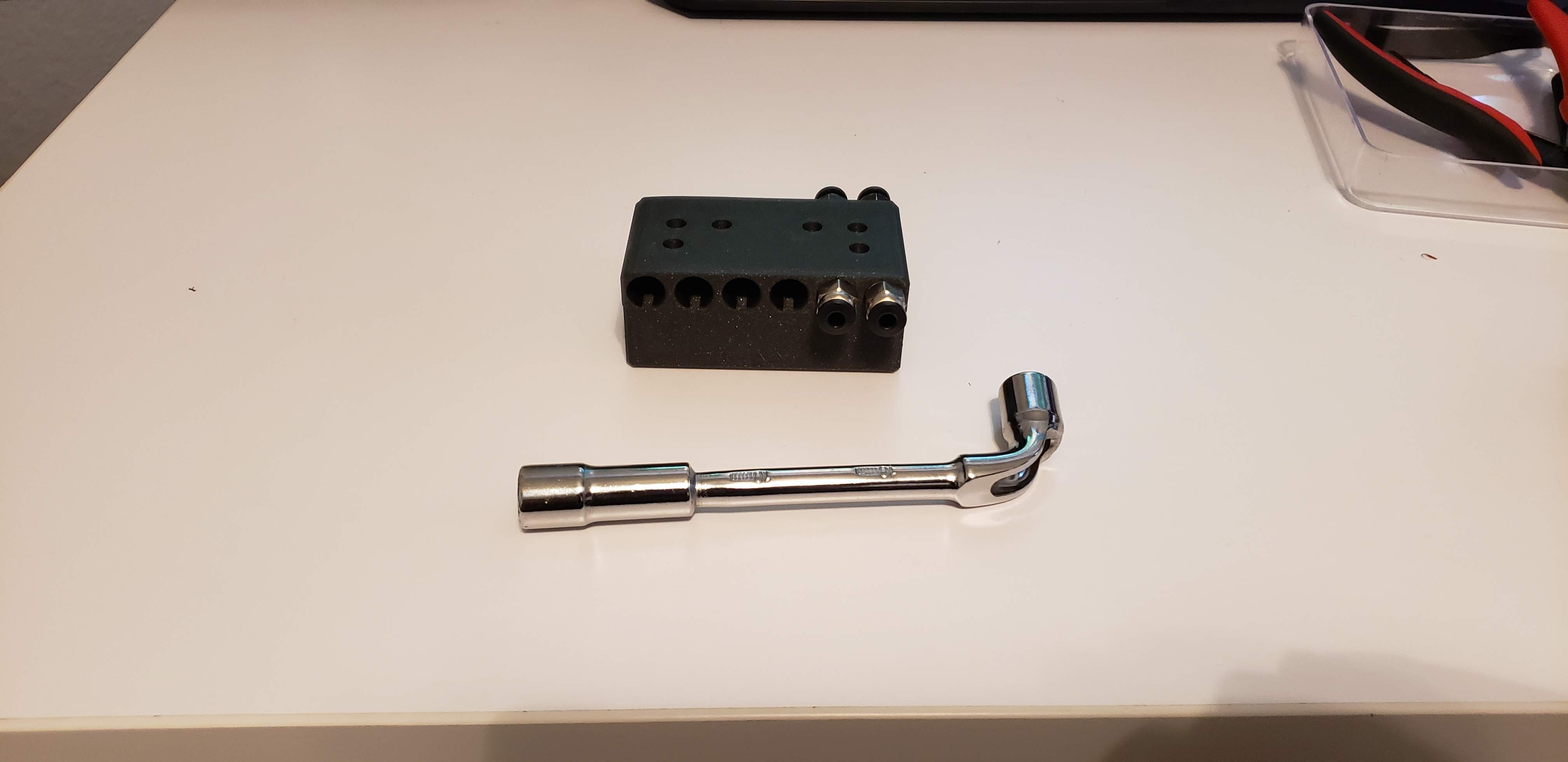 XL Filament Sensor Blocks (3x and 6x) with PC4-M10 Passthrough Fittings ...