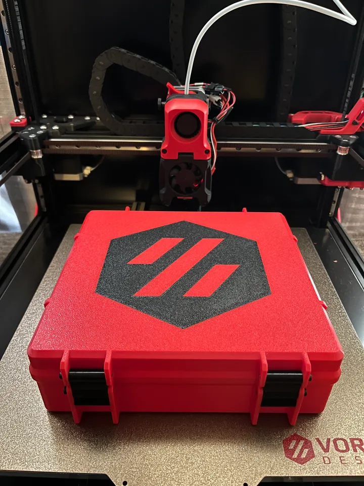 Large Rugged Box with Voron Logo by Wild West | Download free STL model ...