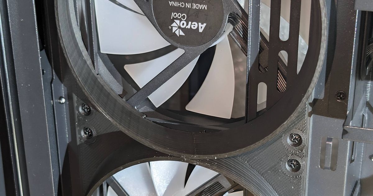 Dual 140mm Offset PC Fan duct por bertymcbert | Descargar modelo STL ...