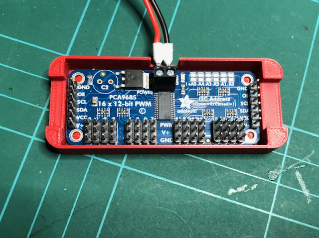 16CH Servo Motor Driver PCA9685 Case Remix by dirk | Download free STL ...