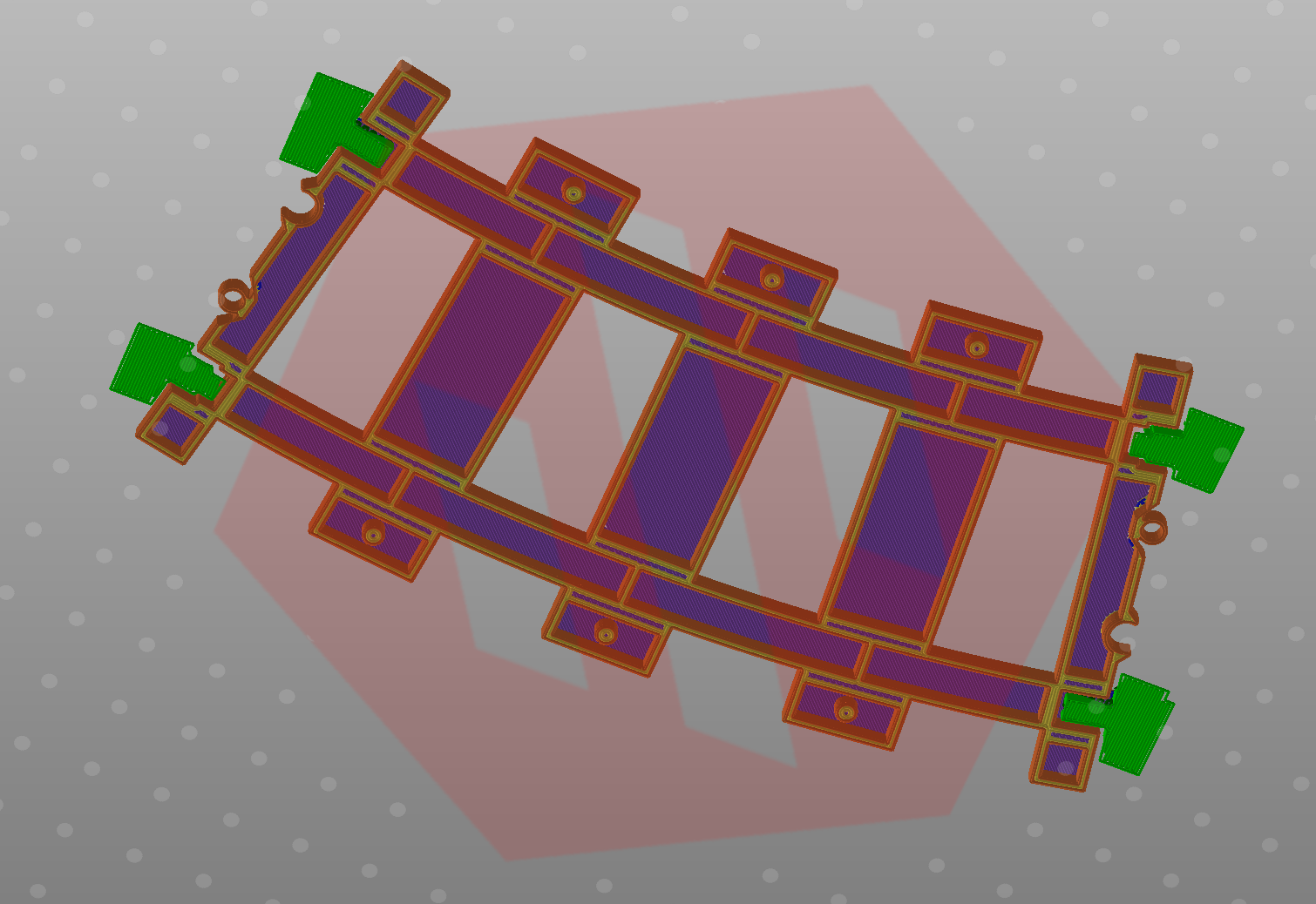 Lego train - Round track rail by HribaDesign | Download free STL model ...