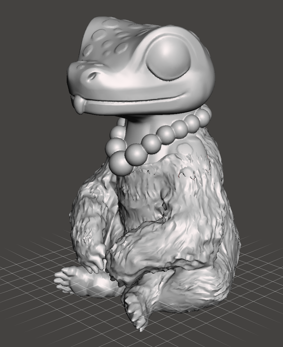 Lizard Bear meditating by tduerig | Download free STL model ...