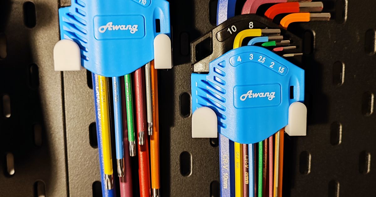 Skadis hex key holder / Inbus by 3D-Print-Bunker | Download free STL ...