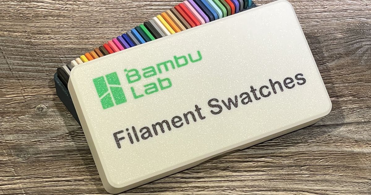 LID for Labeled Bambu Lab Swatch Display by schiko | Download free STL ...