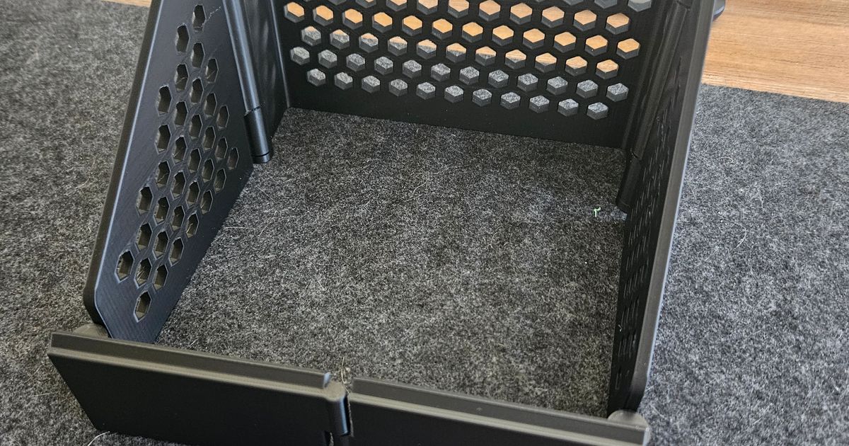 folding laptop stand print in place by mcnaughty | Download free STL ...