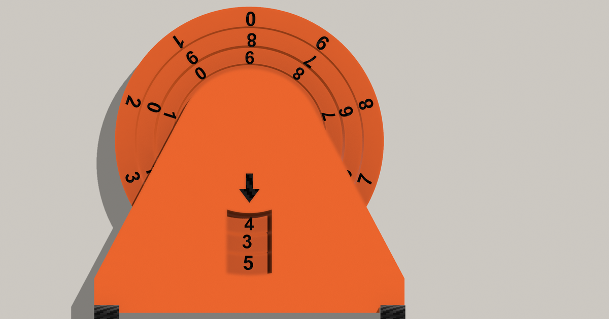 Print In Place (PIP) Counter Wheel by Ben Kennedy | Download free STL ...