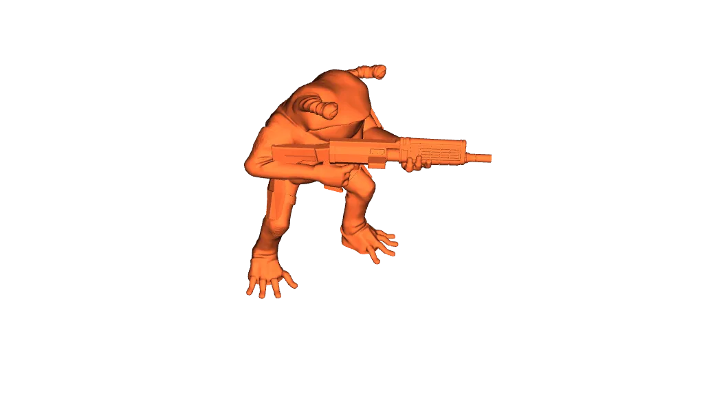 Rifle Frog Alien (Pre-Supported) (Star Wars Legion Scale) by Benster ...