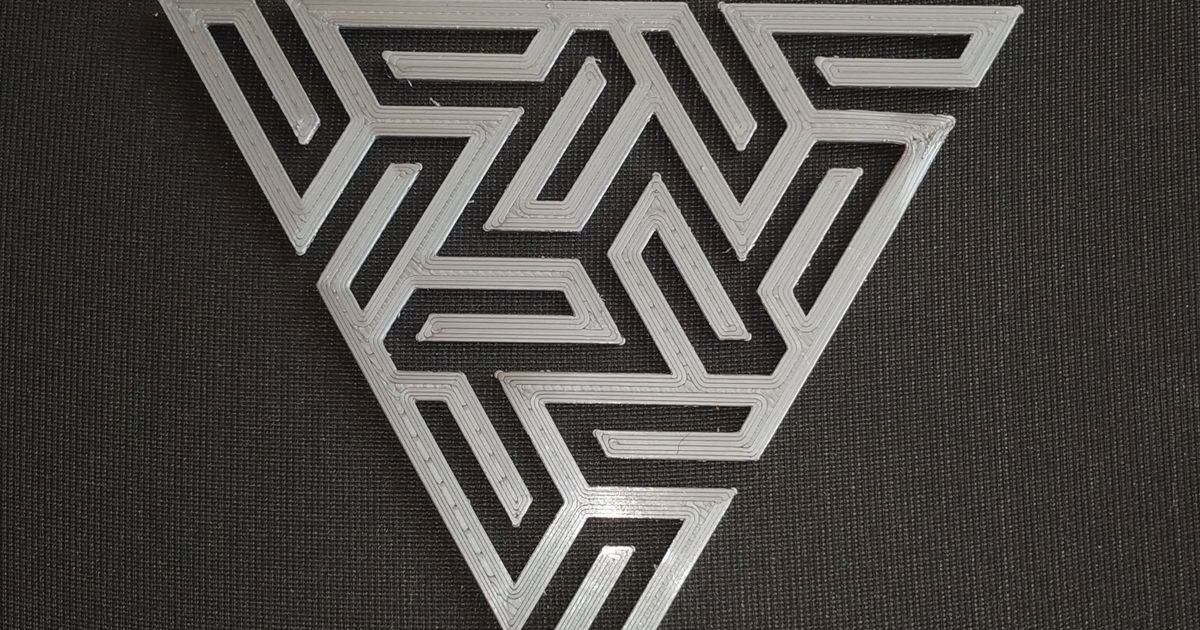 Triangle Wall Sculpture by Ts3D | Download free STL model | Printables.com