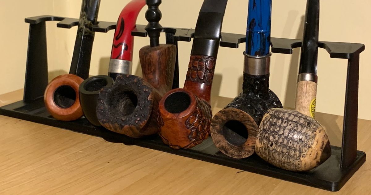 Pipe Rack/Stand for 7 Pipes by StringsIV | Download free STL model ...