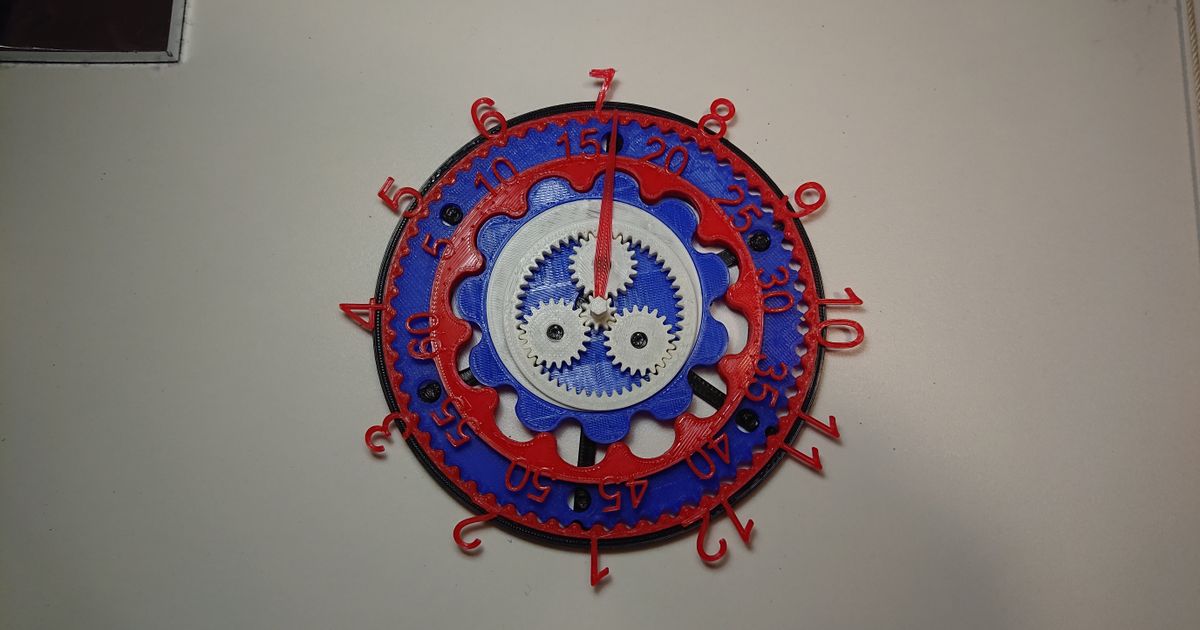 Cycloidal Clock by GIO | Download free STL model | Printables.com