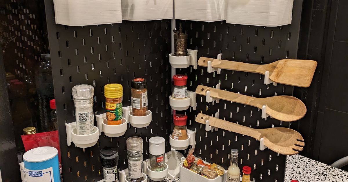 IKEA Skadis kitchen stand by Nod | Download free STL model | Printables.com