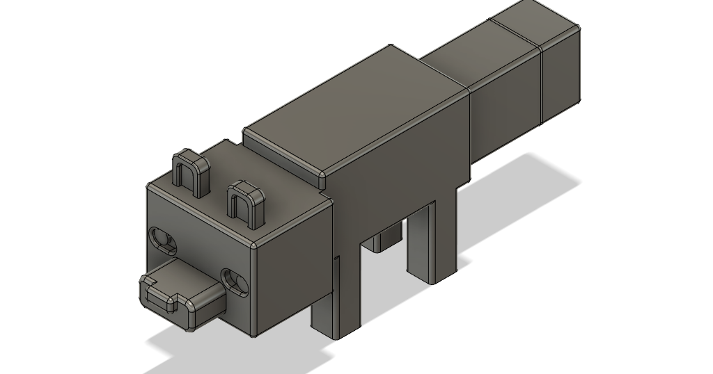 Minecraft liška (Minecraft Fox) by DaTTcz | Download free STL model ...