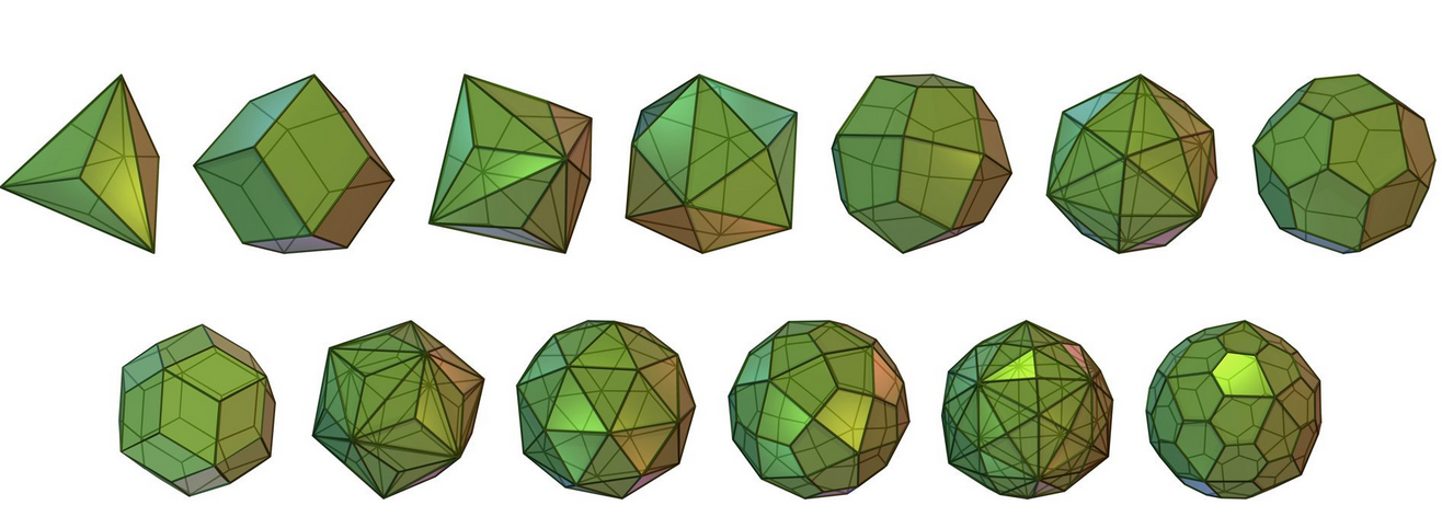 All catalan solids as step file by Lukas Pratz | Download free STL model | Printables.com