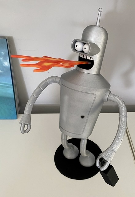 Bender flaming burp by karai | Download free STL model | Printables.com