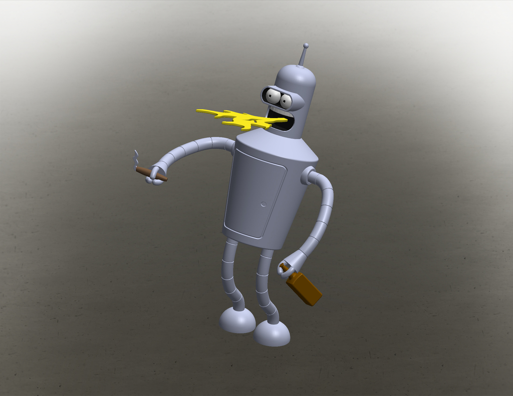Bender flaming burp by karai | Download free STL model | Printables.com