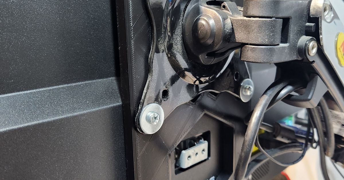 VESA Monitor Offset plate 100 & 75 mm by Ilantech | Download free STL ...