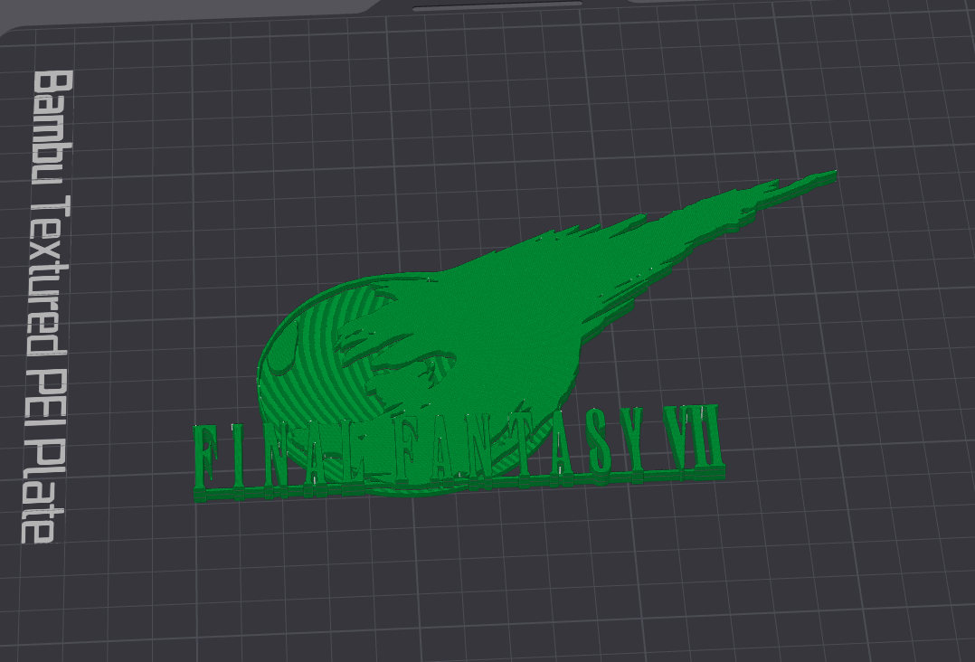 Final Fantasy 7 Logo Multicolour by Instant Rusty | Download free STL ...