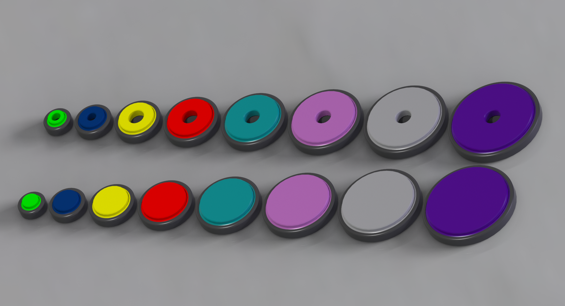 No felt glides, rubber feet, different sizes! by 3Dimensions | Download ...
