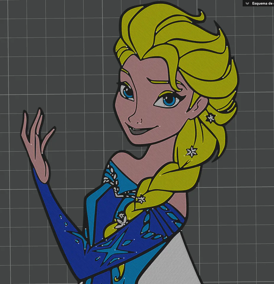 Elsa - Frozen - Disney. by Deadius | Download free STL model ...