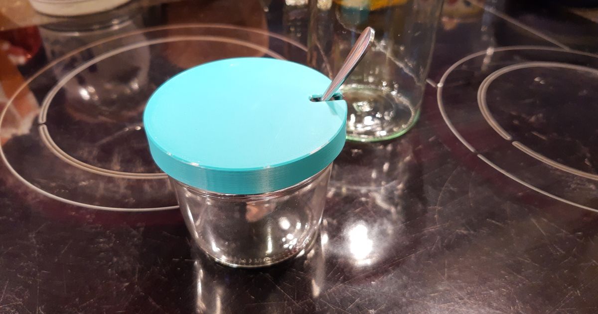 Lid (78mm) with Spoon Cutout by matmx | Download free STL model ...