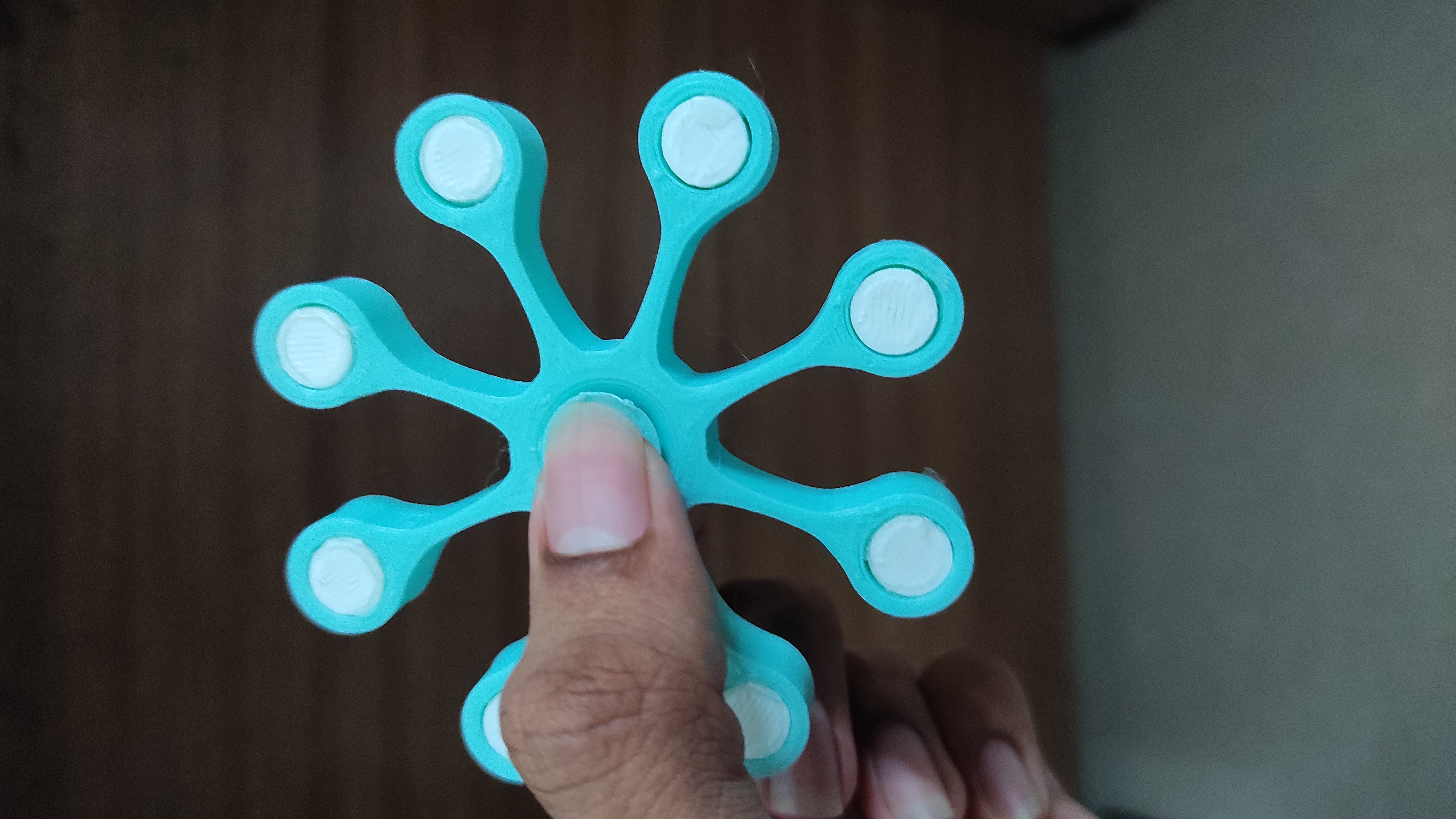 Snowflake fidget spinner | 100% 3D printed by CJ | Download free STL ...