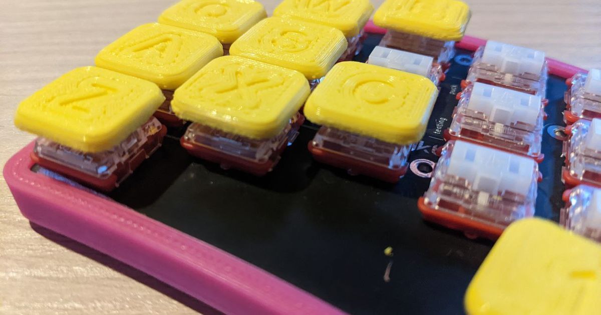 Simple Choc v1 flat keycaps by Becedbacad | Download free STL model ...