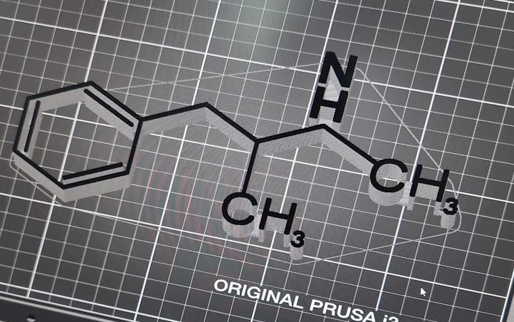 Methamphetamine molecule by Wiro | Download free STL model | Printables.com