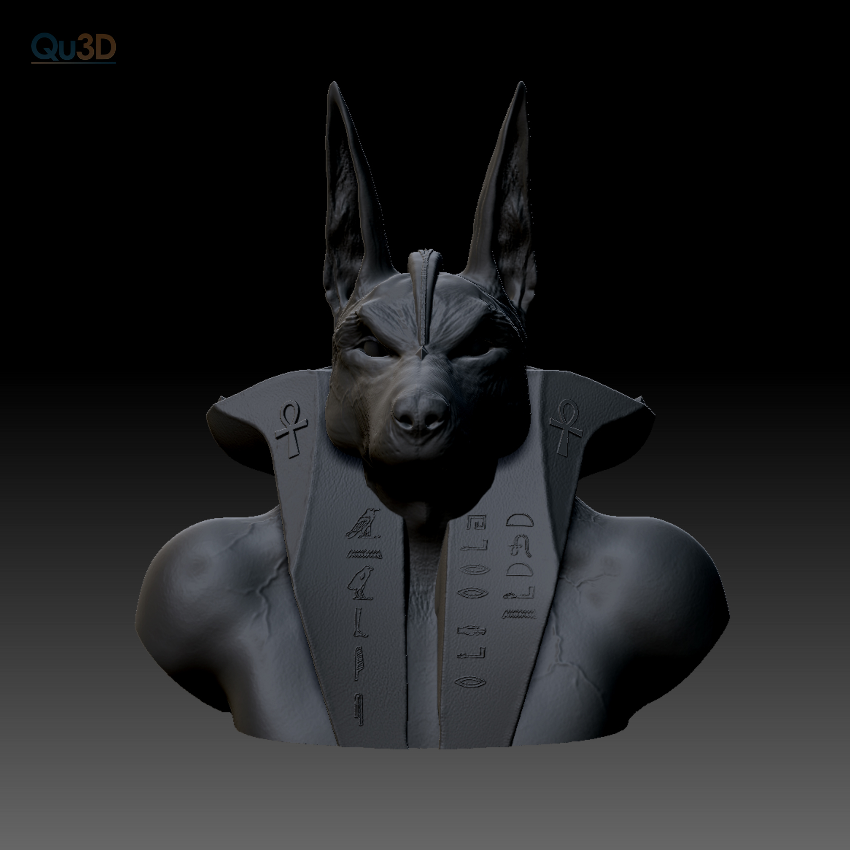 Anubis V1 Bust 3D Model File High-Polygon von Qu3D 3D-Design Art | Printables Store