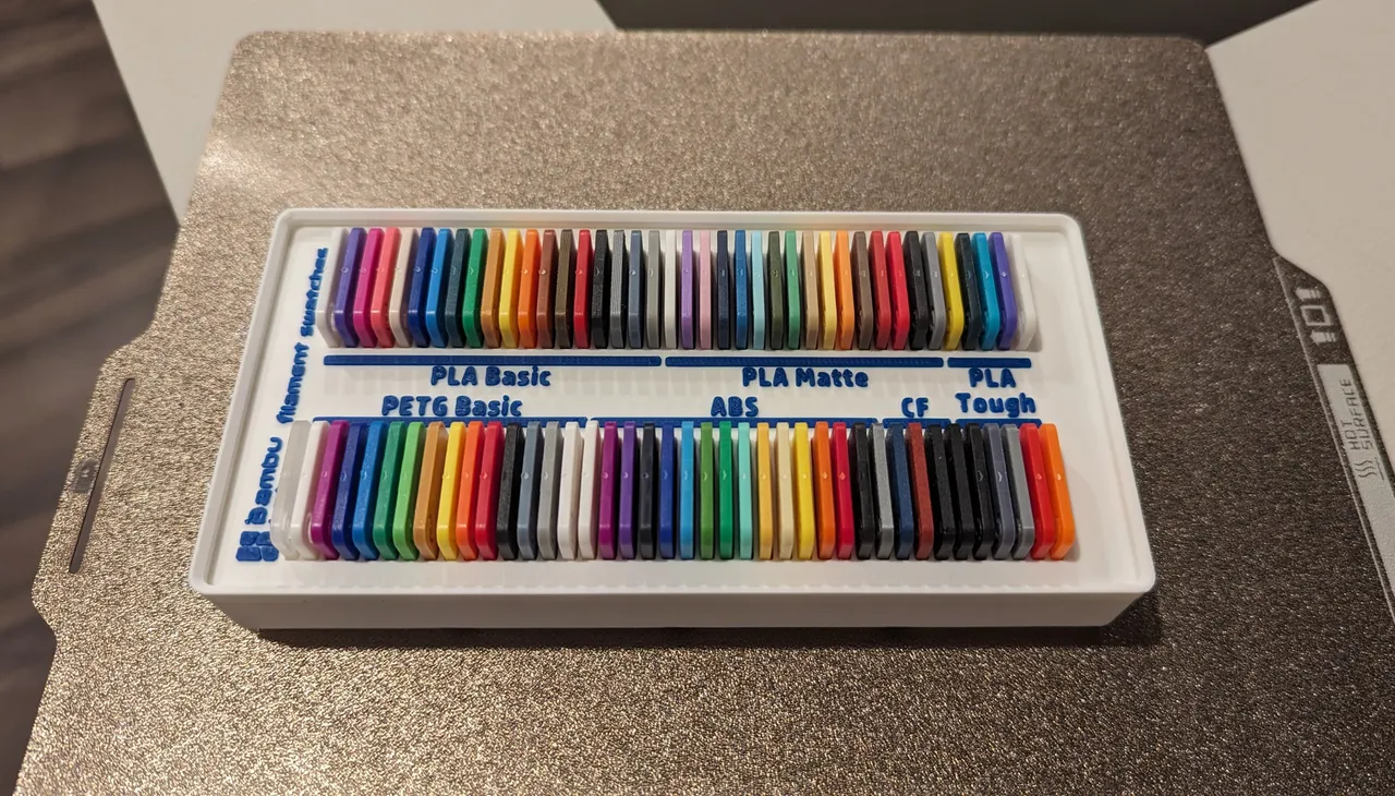 Bambu Lab Labeled Filament Gridfinity Bin by crealitycheck | Download ...