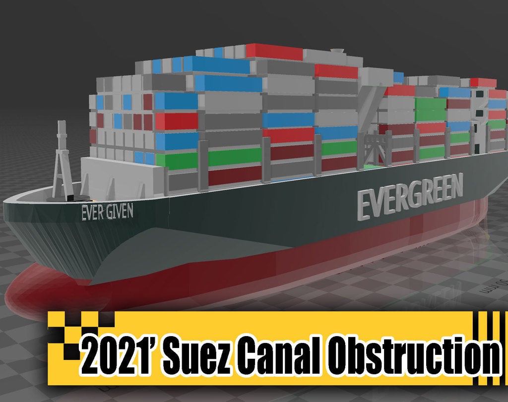 2021 SUEZ CANAL OBSTRUCTION by CodeName X | Download free STL model ... 2021 SUEZ CANAL OBSTRUCTION by CodeName X | Download free STL model ...