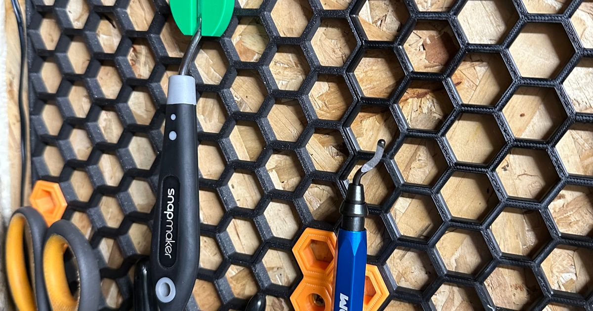Hex wall - snapmaker scraper holder by Danny33 | Download free STL ...