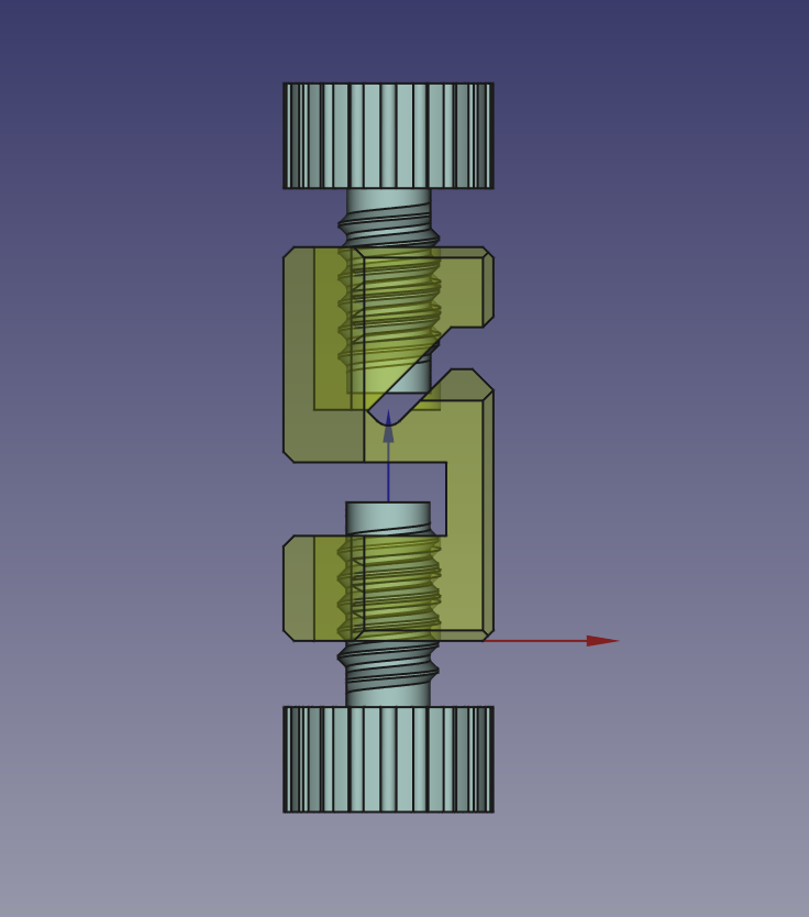 double screw filament clip by xyz | Download free STL model ...