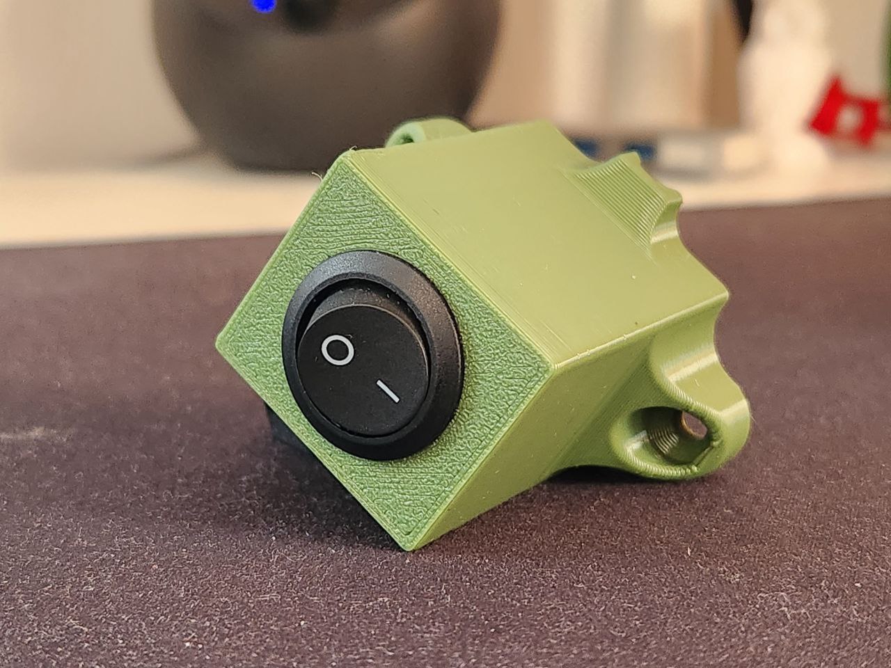 Round Rocker Switch Housing Wall Mount by ThomaS | Download free STL ...