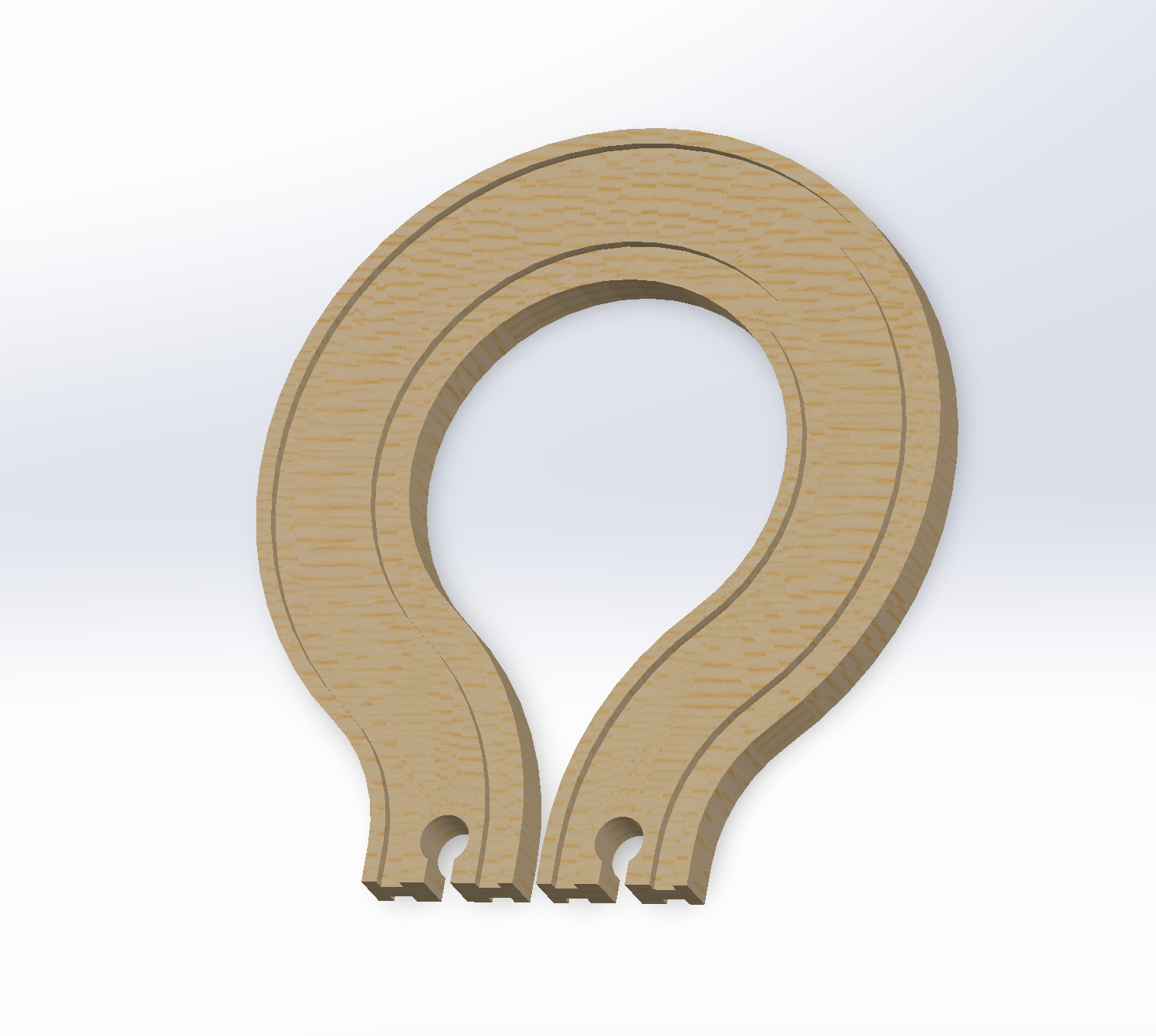 Brio Compatible Double Wide U-turn Wooden Train Track by Mr. Nobody ...
