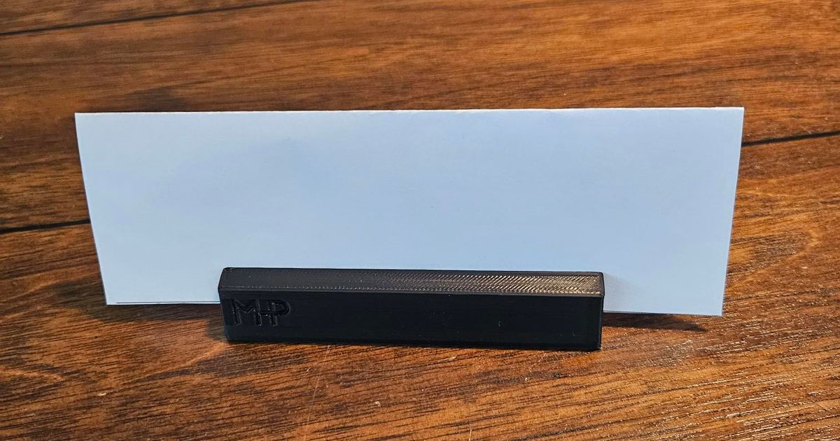 Tabletop Sign Holder by mhparsons | Download free STL model ...