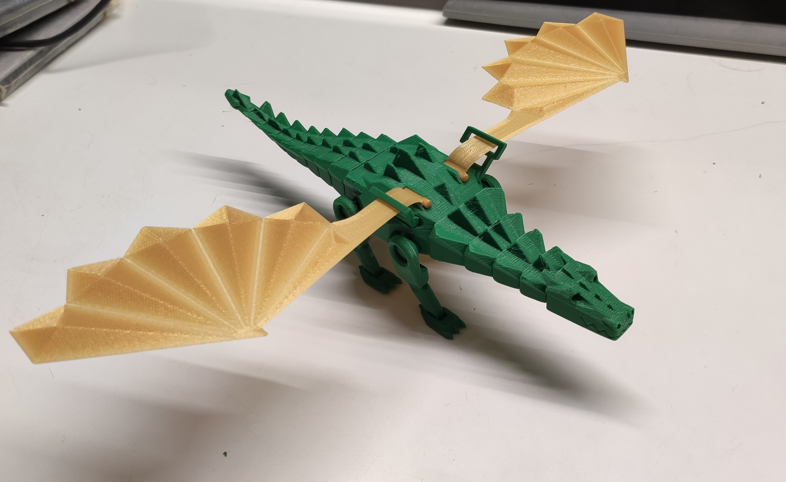 Articulated Winged Dragon by occupied_brain | Download free STL model ...