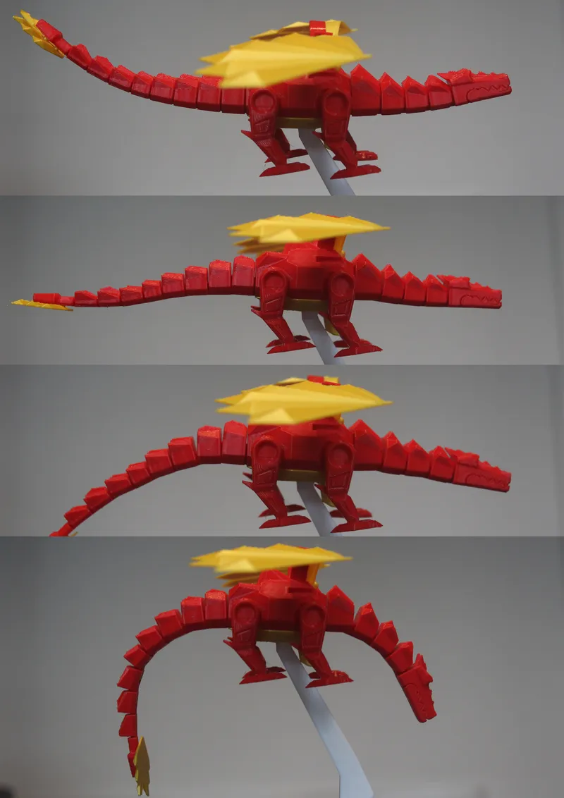 Articulated Winged Dragon by occupied_brain | Download free STL model ...