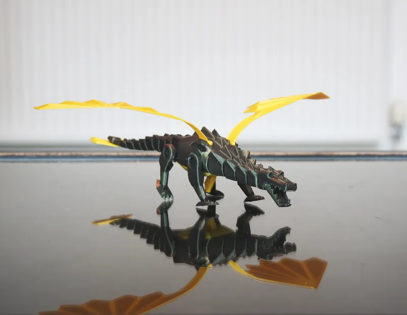 Articulated Winged Dragon by occupied_brain | Download free STL model ...