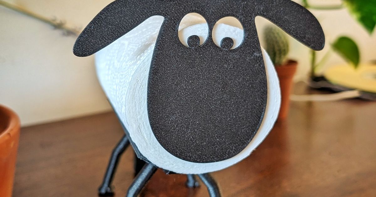 Shaun the Sheep *Usable* Toilet Paper Roll Holder by nirnobeer ...