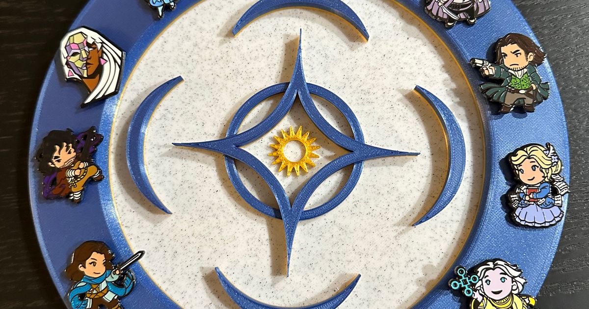 Year of Sanderson Cosmere Pin Display by Orion3D Studios | Download ...