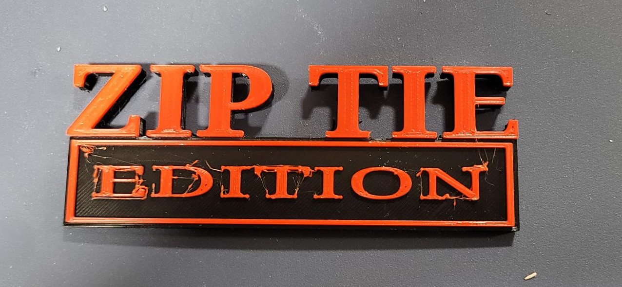 ZipTie Edition Emblem by kent wilson | Download free STL model ...