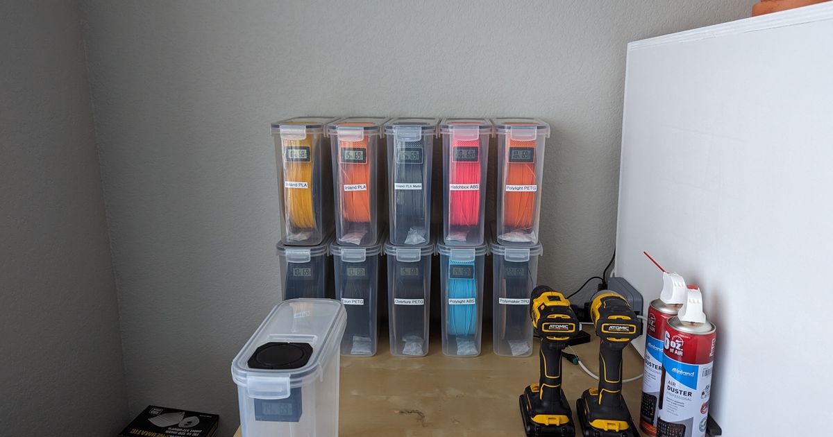 Cereal Container Filament Storage by Defame4339 | Download free STL ...