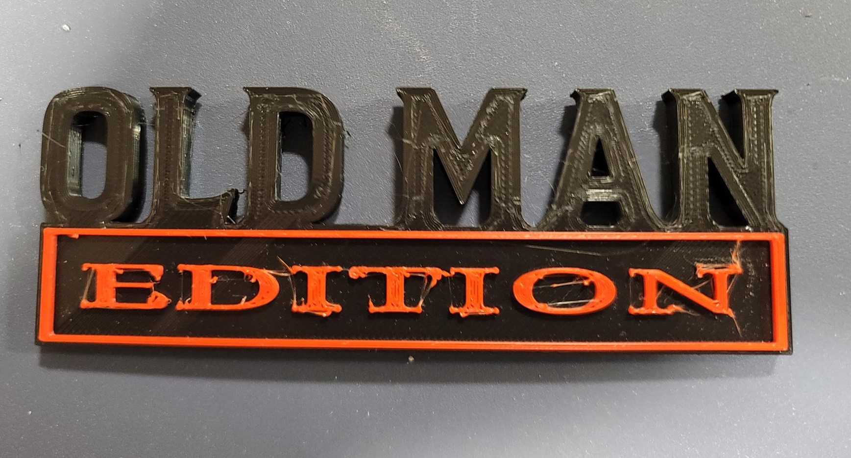 Oldman Edition Emblem by kent wilson | Download free STL model ...