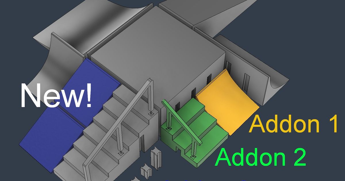 Fingerboard Skatepark Modular - Ramps, Rail and Stairs by eSeL ...