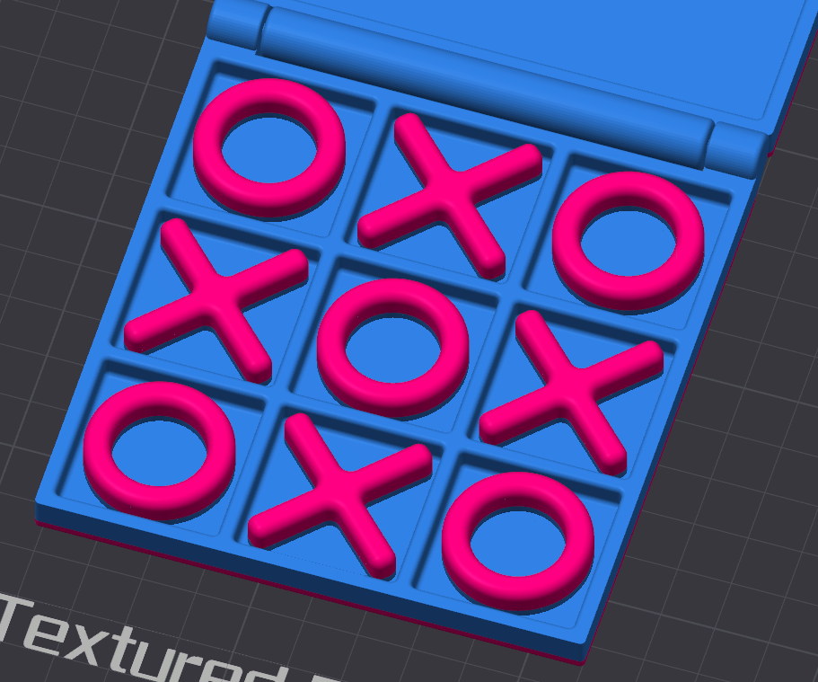 Portable Tic Tac Toe Board With Hinge And Snap Close Box By Rache
