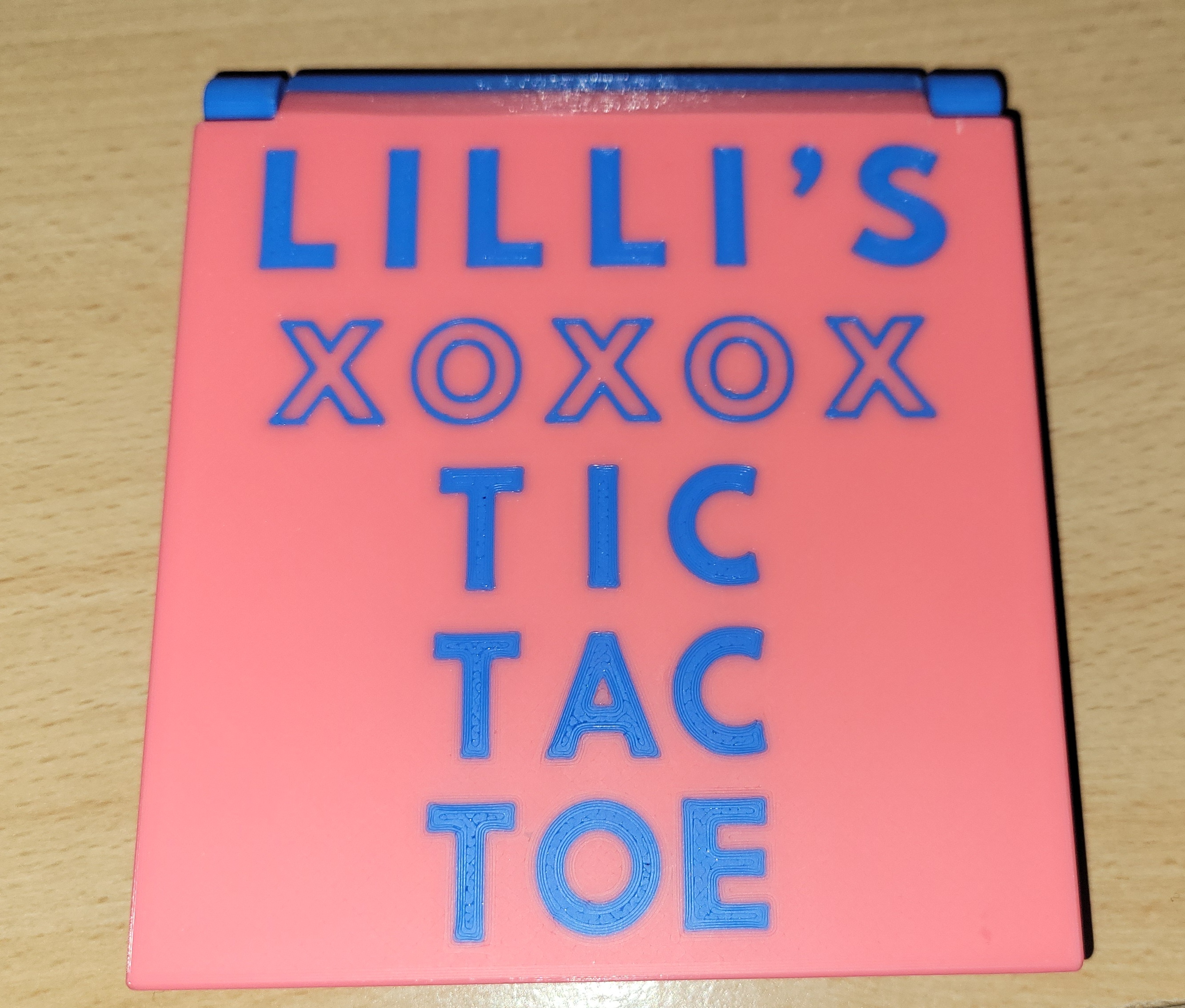 Portable Tic Tac Toe Board With Hinge And Snap Close Box By Rache Download Free Stl Model 