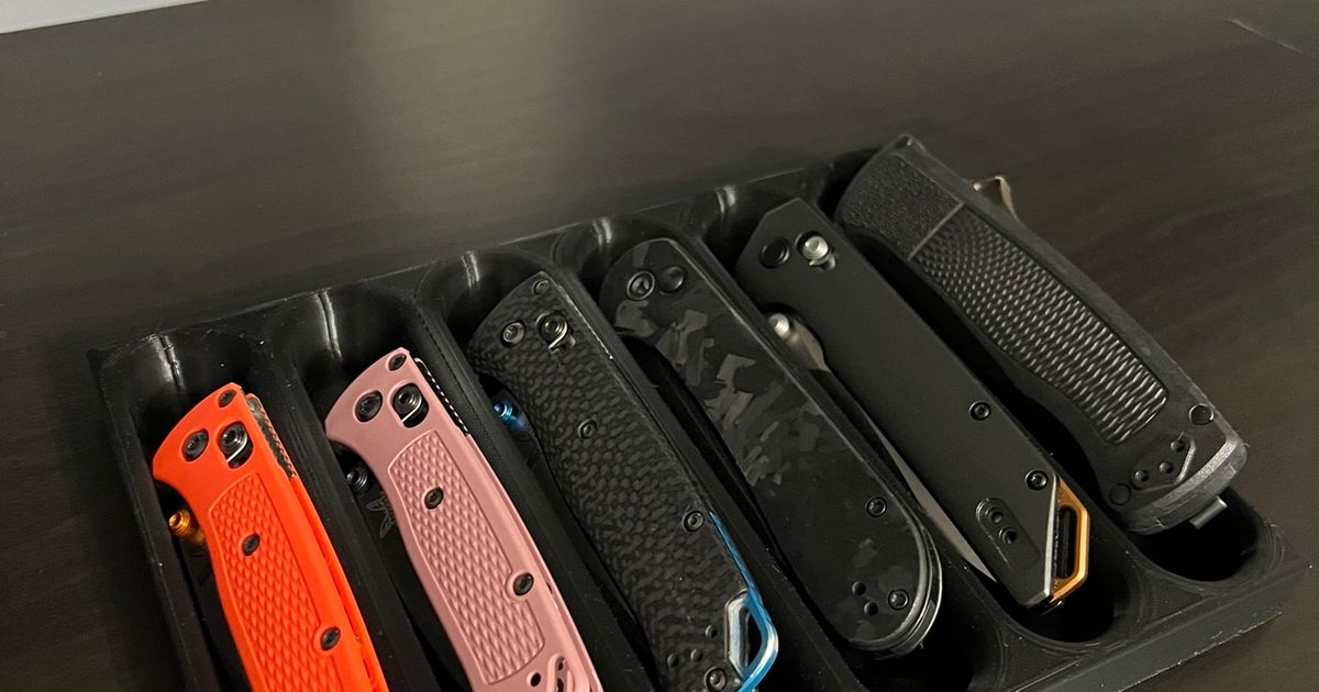 EDC/Knife Tray by Rafal Kocon | Download free STL model | Printables.com