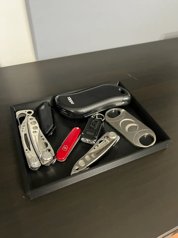 EDC/Knife Tray by Rafal Kocon | Download free STL model | Printables.com