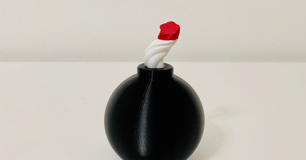 Bomb with Fuse by MrENG | Download free STL model | Printables.com