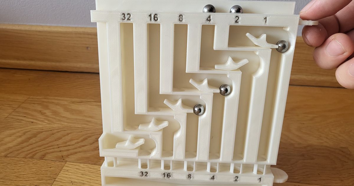 Ball adding machine / Calculator (print in place, no supports) V1.0 by ...